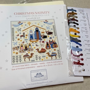 CROSS STITCH KIT aida Version Inca Sampler by Riverdrift | Etsy