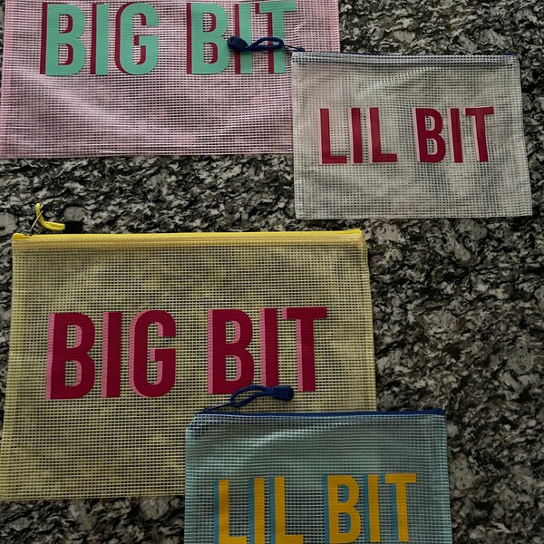 Small Bikini Pouch - Personalized Small Bikini Pouch, Initials or Name ...