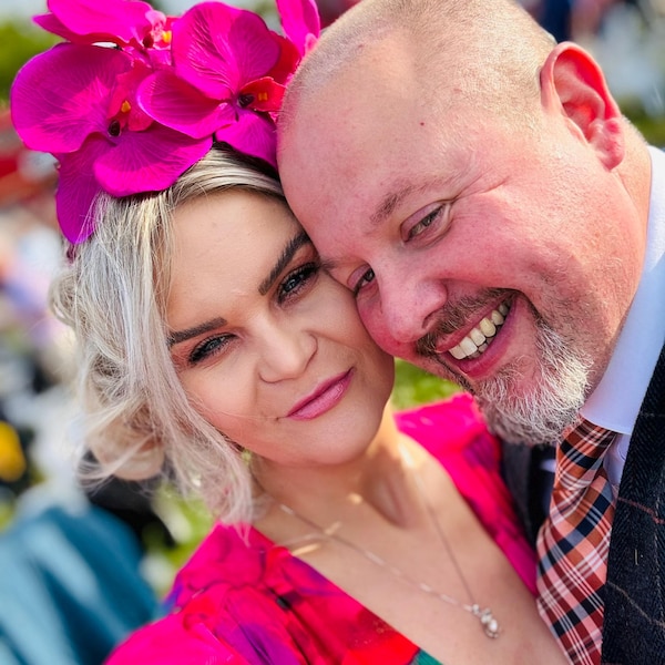 Orchid Hair, Hot Pink Fascinator, Floral Headpiece, Orchid Hat, Orchid ...