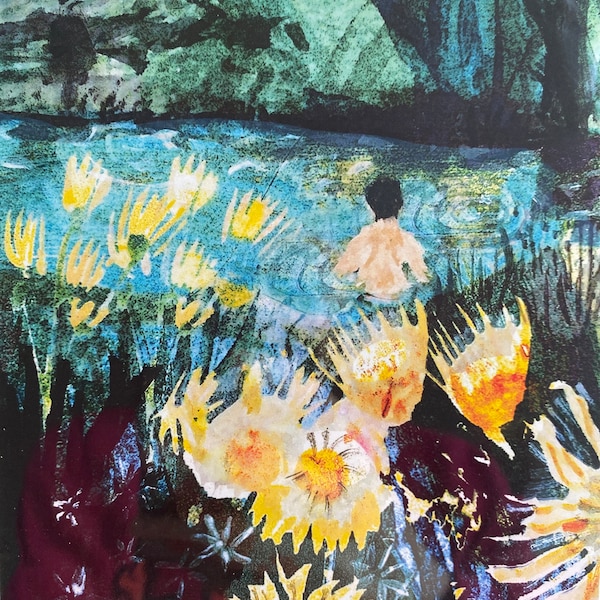 Wild Swimming | Art Print | A4| 297x210mm - Etsy UK