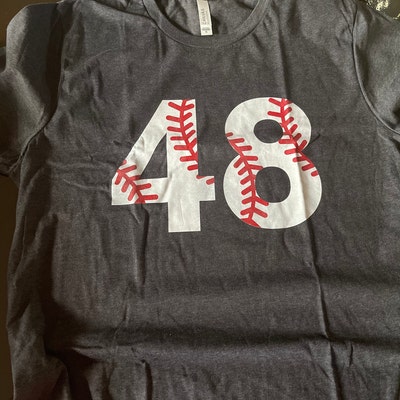 Baseball Numbers Shirt T-shirt, Baseball Mom Shirt, Personalized ...