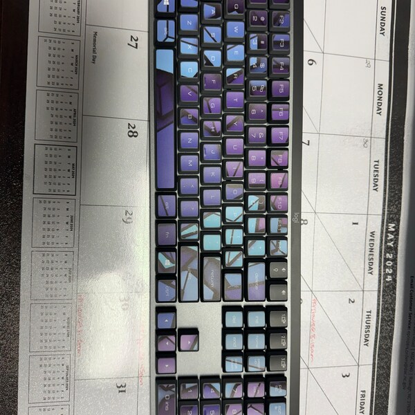 Mechanical Keyboard Vinyl Decal Kit Cherry MX Keycaps PC Vinyl Decals ...