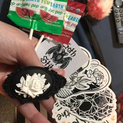 Handmade Baroque Framed Rose Goth Needleminder Protect Your - Etsy