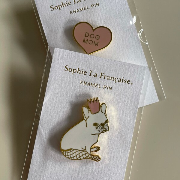 Dog Mom Enamel Pin/dog Mom Gift/ Dog Pin/mothers Day Gift /pink Heart ...