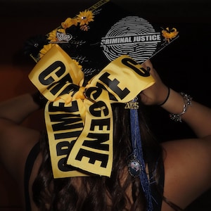 Glitter Cardstock Graduation Topper for Forensic Science Major With ...