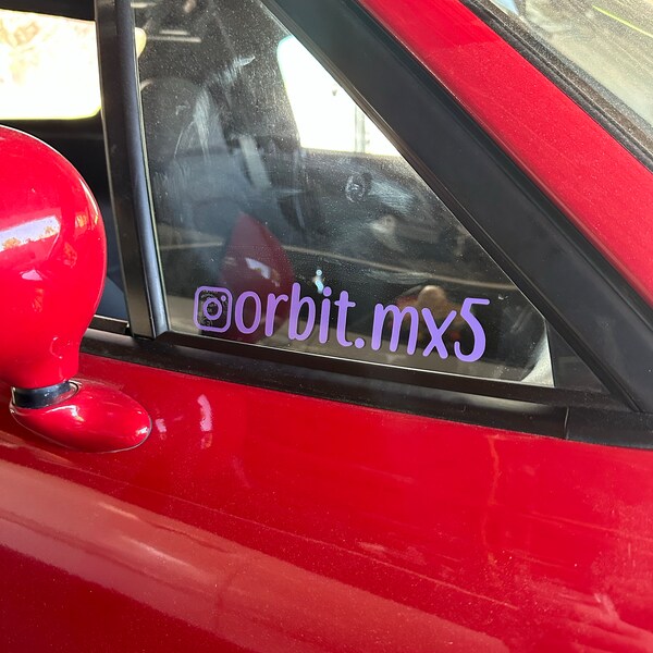 Instagram Handle Car Decal, Car Sticker, Influencer Decal, IG Sticker ...