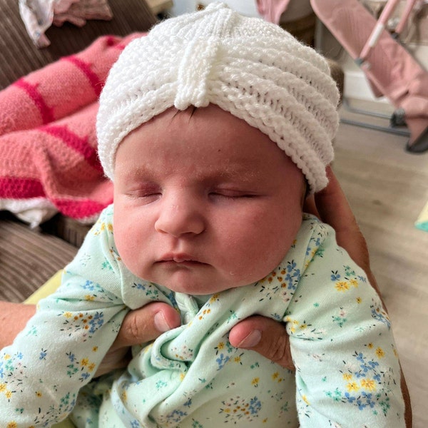 Easy Baby Hat Knitting Pattern, PDF Digital Download, Simple Preemie to ...