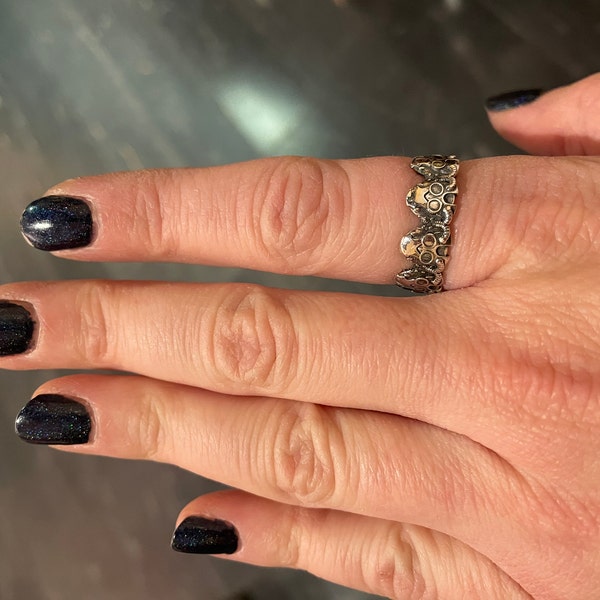 Nameless Ghoul Ghost IMPERA Infinity Ring, Eternity Band Sterling ...