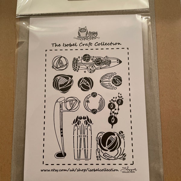 STENCIL - Koi Fish Design Mylar Craft Stencil, Reusable THICK MYLAR 250 ...