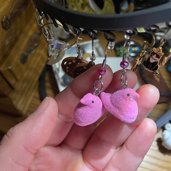 Easter Peeps Charms, Easter Jewelry, Miniature Peeps, Easter Peeps ...