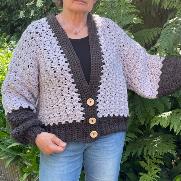 Crochet Pattern-addison Crochet Cardigan Pattern Pdf-women Crochet ...