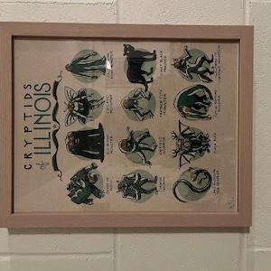 Famous Cryptids of North Carolina Print - Etsy