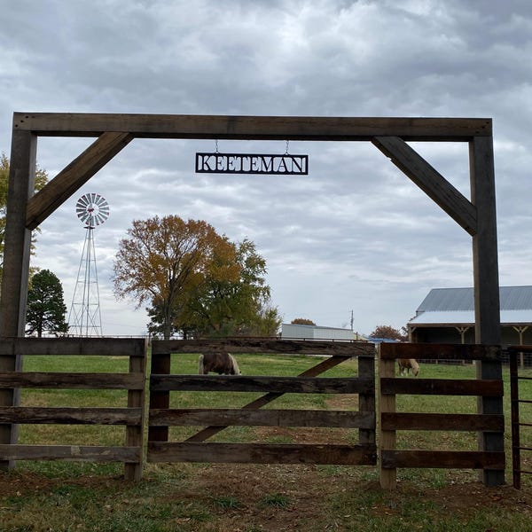 Custom Entry Way Steel Sign, Metal Hanging Gate Sign - Etsy