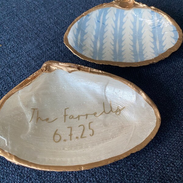 PEARL PAINTED SHELL Trinket/ring Dish - Etsy
