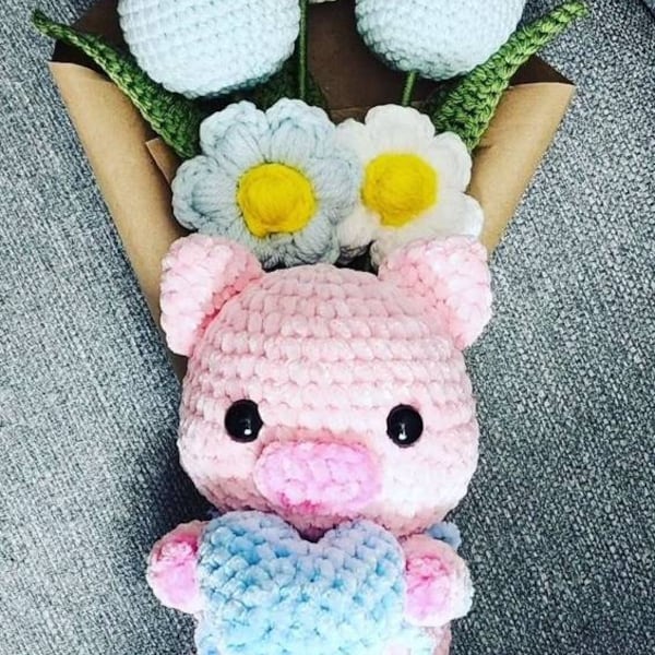 Crochet Pattern - Susu the Valentine Pig - Etsy