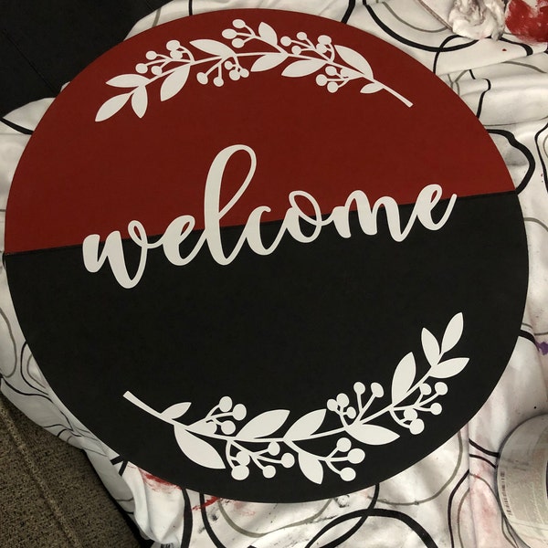 Welcome Sign SVG Cut File, Family Home Doormat SVG for Cricut ...