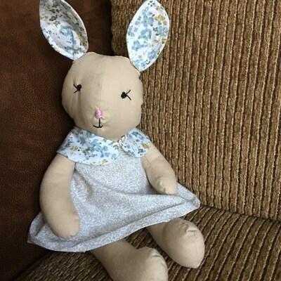 Dressed Bunny PDF Sewing Pattern & Tutorial / Easter Gift / Softie ...