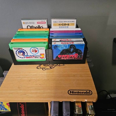 Super Nintendo SNES Game Cartridge Tray holds 10 Rack/stand/storage/box ...