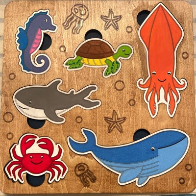 Children Puzzle Laser Cut Children SVG Design Laser Cut Files Game ...