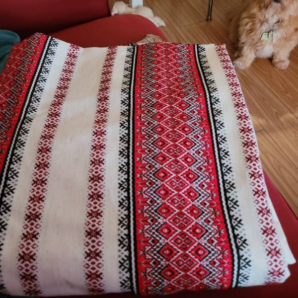 Ukrainian Embroidery Tablecloth, Ethnic Farmhouse Decor - Etsy