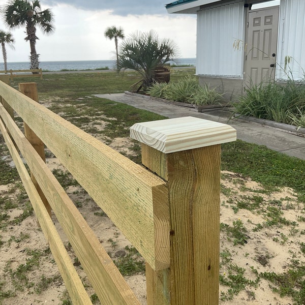 Fence Post Cap, Deck Post Cap, Modern Mailbox Post Cap, Garden Fence ...