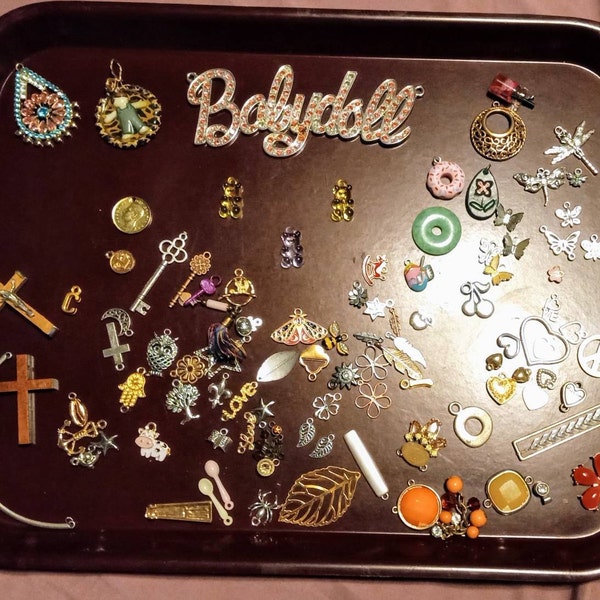 100 Vintage to Modern Mixed Random Charms or Pendants Lot 165 - Etsy