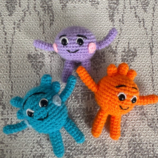 Crochet Noodle Blossom Cheesy Kernel Broccoli Jelly Pompom Amigurumi ...