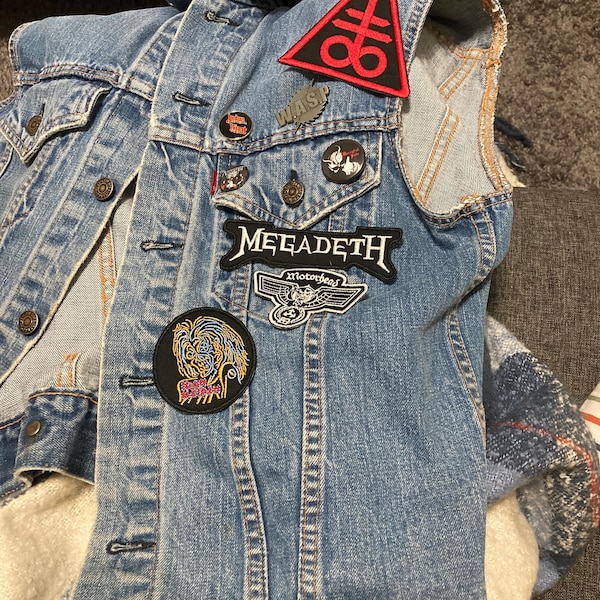 Eddie Munson Vest Patches and Pins (screen Accurate COMPLETE Set ...