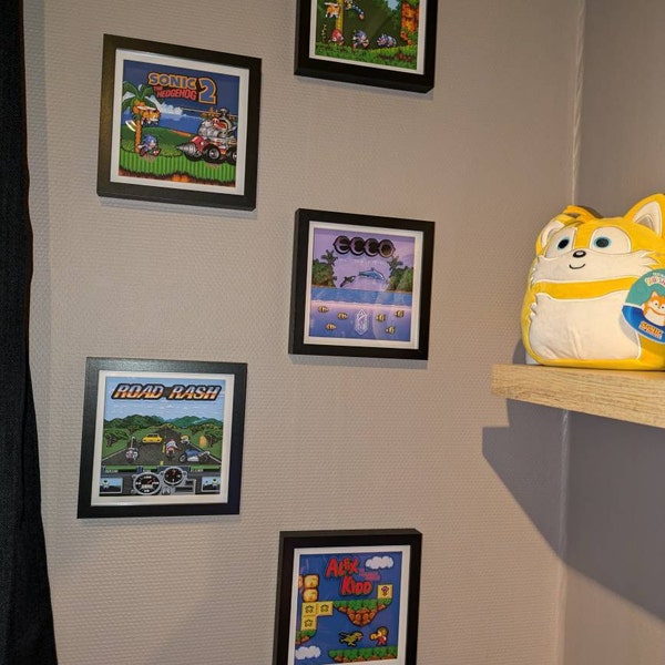 Super Mario World Pixel Art Shadow Box - Handmade - 3D Layered - Framed ...