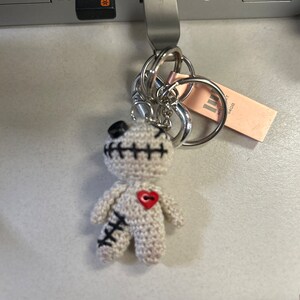 Mini Voodoo Style Doll Crochet Amigurumi Keychain, Backpack Charm ...