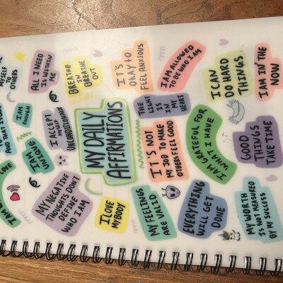 Daily Affirmations Printable, Self Care Art Print, Mental Health ...