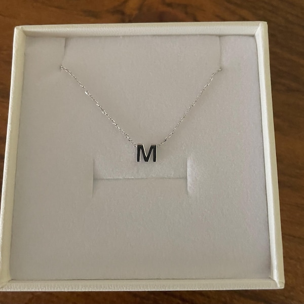 Gold Tiny Initial Necklace, Personalized Initial Necklace, Gift Letter ...