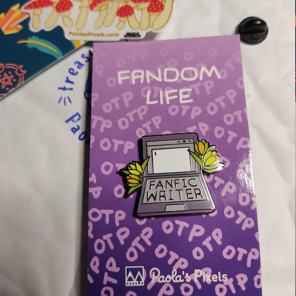 Fanfic Writer Pin, Fandom Enamel Pin, Anime Enamel Pin, Fanfic Writer ...
