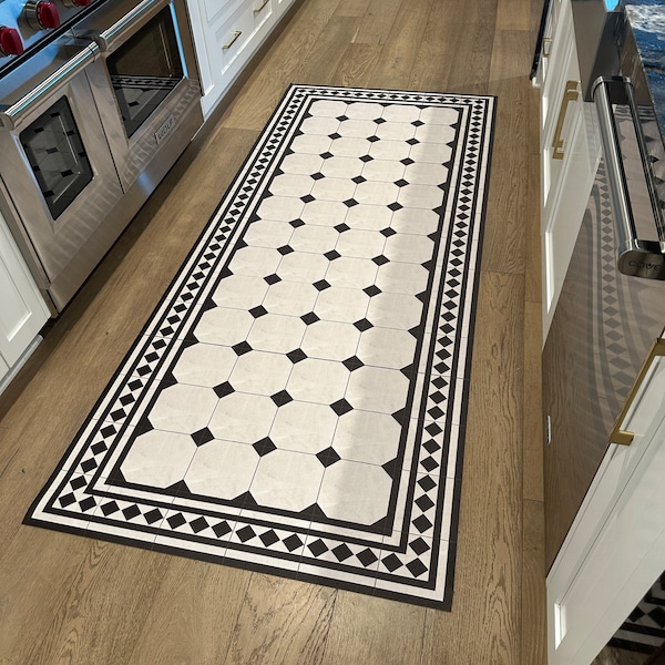 PVC Floor Runner, PVC Kitchen Mat,vinyl Kitchen Mat, Modern Kitchen ...