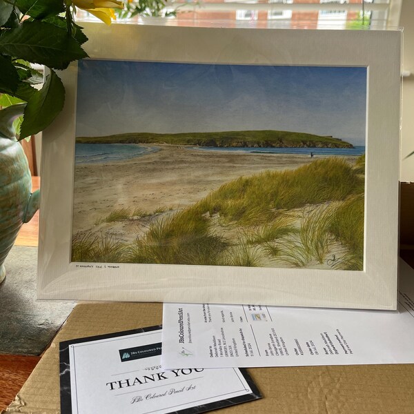 Traditional Wooden Boat 'ness Yoal' Coloured Pencil Drawing, A5, A4 ...