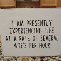 Funny Home Decor, Funny Gift, Funny Tiered Tray Decor, Funny Humor Sign ...