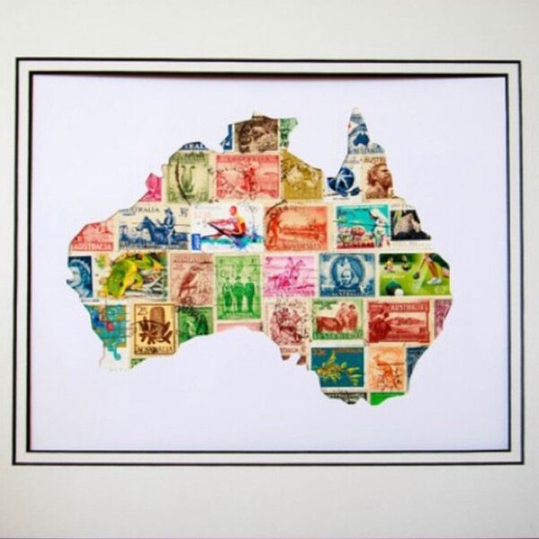 Vintage Father Christmas Postage Stamp Set // United Kingdom 1997 Used ...