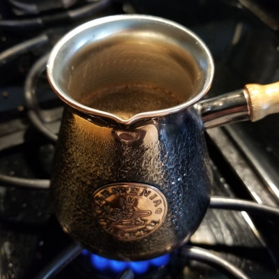 6 Cups 19 Oz Copper Turka Coffee Pot Maker Cezve Ibrik Armenia Jezve ...