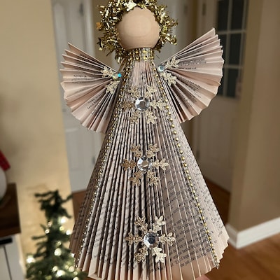 Custom Repurposed Book Angel Made From a Book Supplied by - Etsy