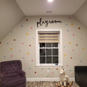 Rainbow Polka Dot Wall Decals Removable Wall Stickers Kids - Etsy