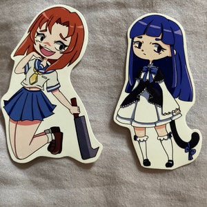 Satoko & Rika Magical Girl Sticker Higurashi No Naku Koro Ni - Etsy