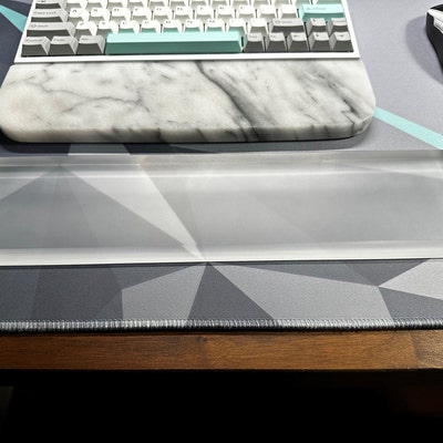 Synthetic Crystal Wrist Rest Clear Wrist Rest Frosted Keyboard 65% 75 ...