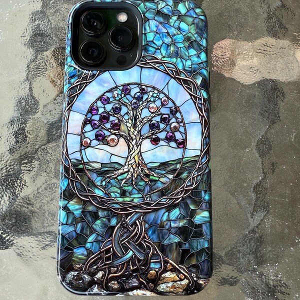 Magsafe Bookshelf Phone Case Gothic Tree & Moon iPhone Samsung Cover ...