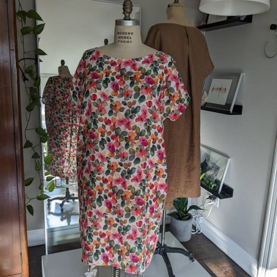 Linen Tank Top Printable PDF, Linen Basic Blouse, Easy to Sew, Womens ...