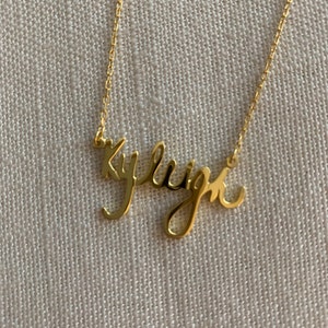 Custom Handwriting Jewelry Handwriting Necklace - Etsy