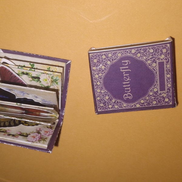 Butterfly POP-UP Miniature Book – 1:12 Dollhouse Miniature 3D Butterfly ...