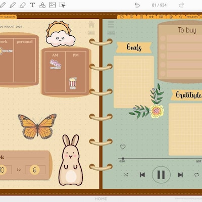 Transparent Digital Stickers, Digital Sticky Notes, Digital Planner ...