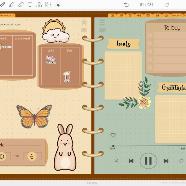 Self Care Stickers Digital, Self Love Stickers, Digital Planner ...