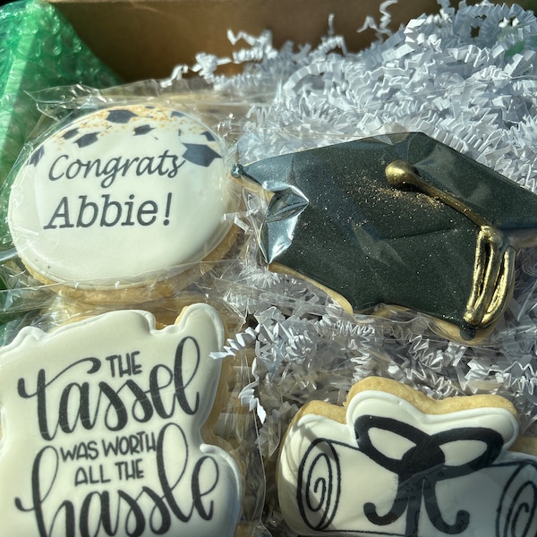 Graduation Cookies Class of 2026 Gift Grad Cookies Personalized W/name ...