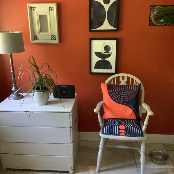 Abstract Cushion Cover, Geometric Black Gold Pillow Case, Modern Living ...